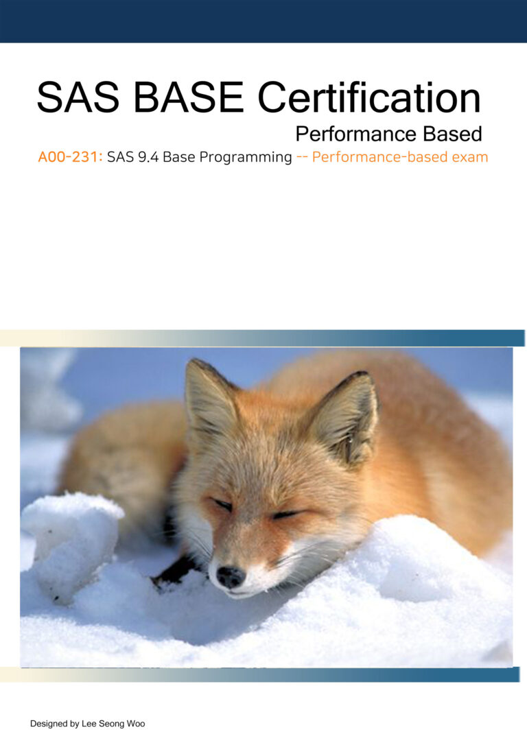 SAS BASE + ADVANCED 통합 강좌 – 쏭즈캠퍼스